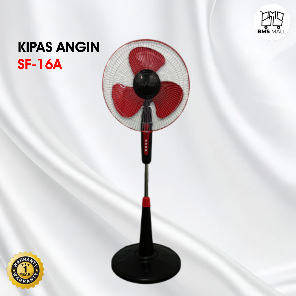 MESIN Advance Standing Fan Strong Machine SF16A Votre 16" inch Official Guarantee 1 Year ...