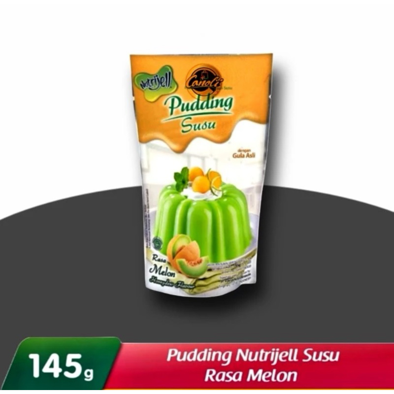 Nutrijell melon Milk pudding 145 gr/melon Flavored Milk pudding ...