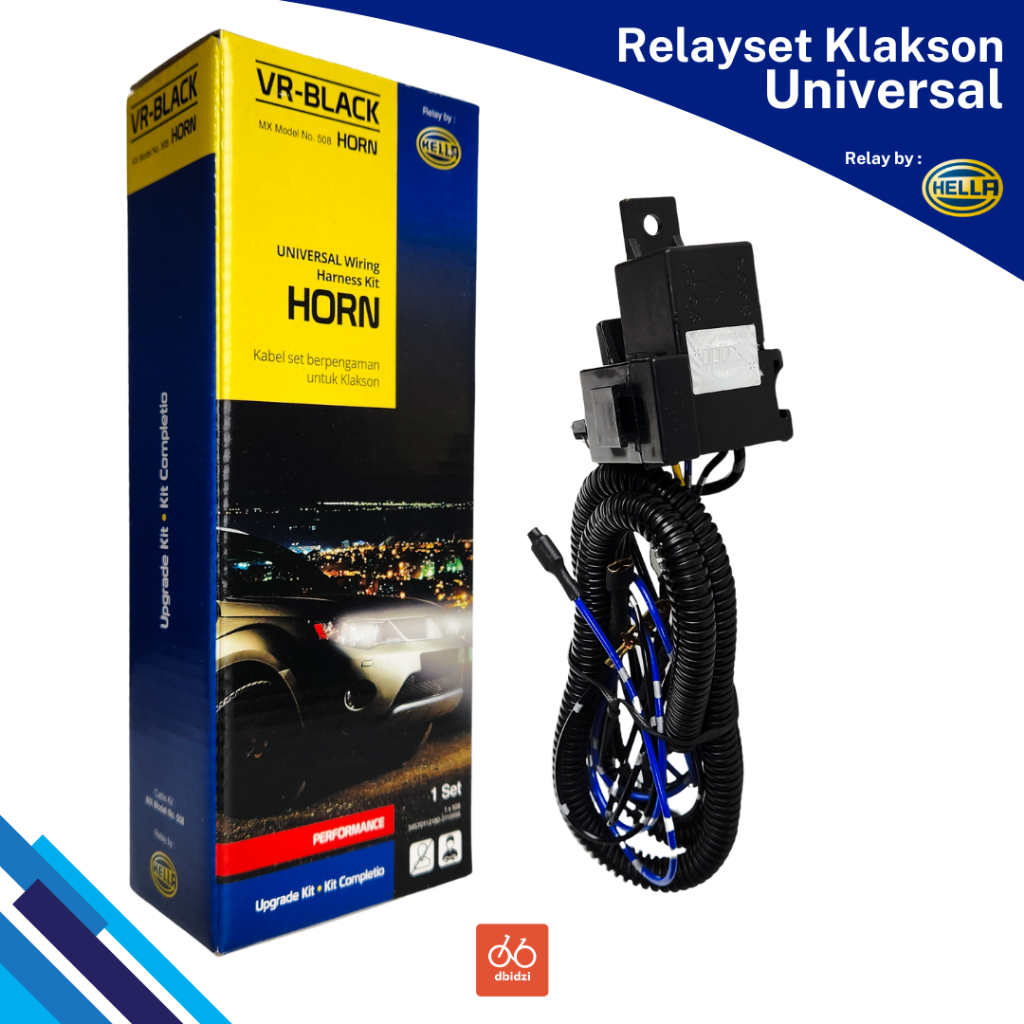Hella VR Horn Relay Cable Black Universal Horns Wiring Harness 12V Car ...