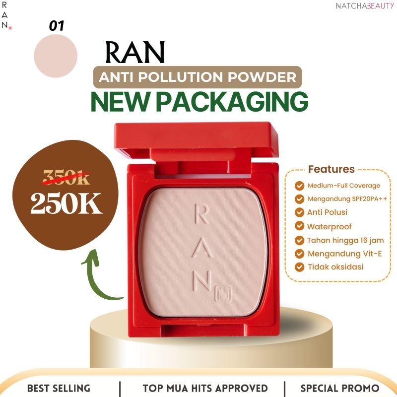 Ran Retouch Powder SPF20 PA++ BY Nong Chat (mini anti-pollution ration ...