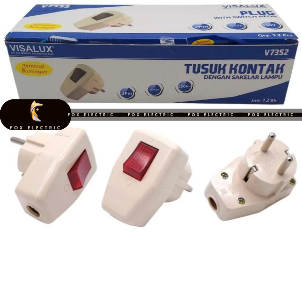 Visalux On/Off Switch Light Plug contains 12 pcs | Shopee Malaysia