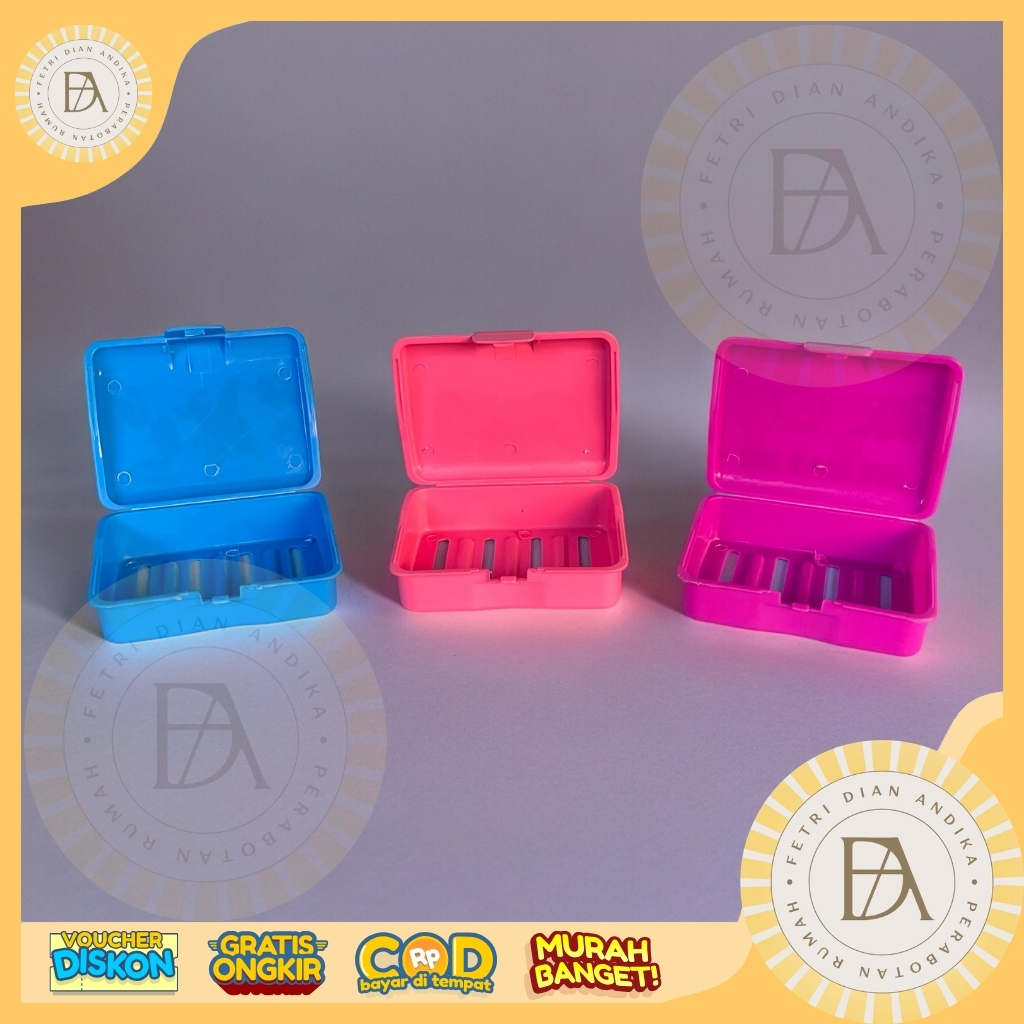 Frenzy Plastic Bar Soap Container / Connecting Lid Soap Container ...
