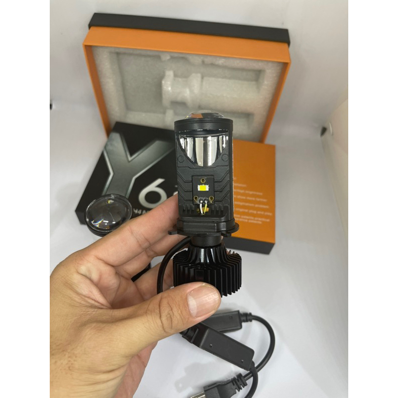 Original LED Car Motorcycle Projector Light Y6PRO H4 Mini Biled Hi-Lo ...