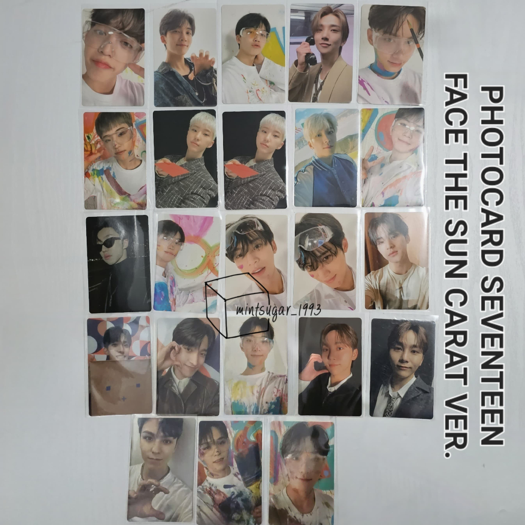 Include PACKING] PHOTOCARD SEVENTEEN - 4th Album FACE THE SUN ERA/FTS carver CARAT VERSION ...