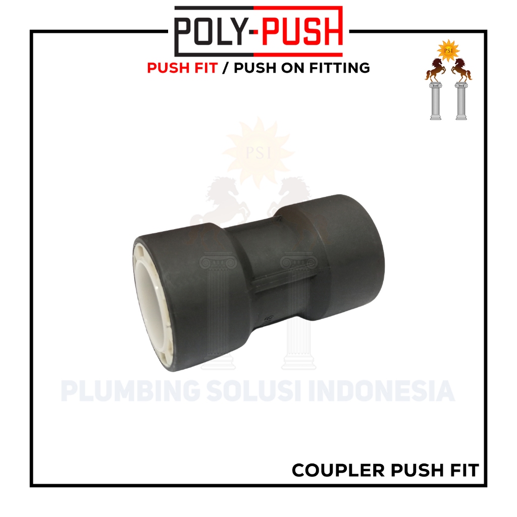 Poly Push Fitting HDPE Coupler Straight Sok Pipe Connection Push Fit ...
