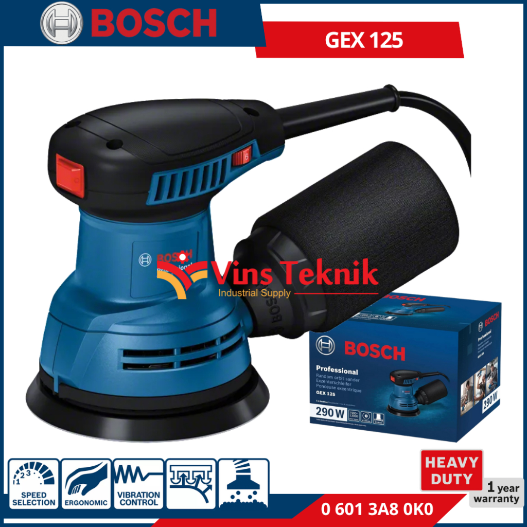 MESIN Electric Round Sanding Machine Random Orbital Sander 250 Watt ...