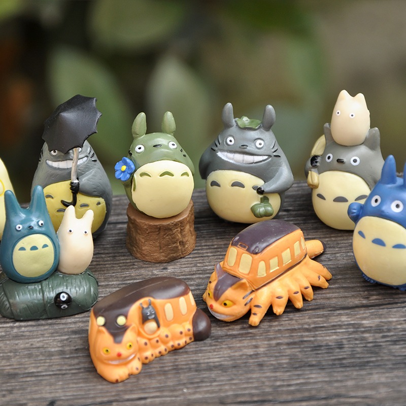 Totoro Figurine Display | Totoro Birthday Cake Topper | Totorino Totoro ...