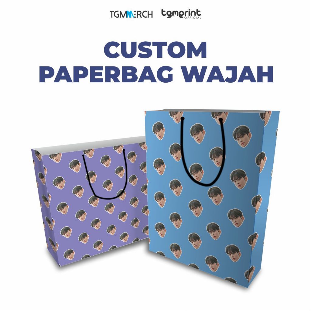 Tgm MERCH - Print Custom Face Paper Bags | Shopee Malaysia