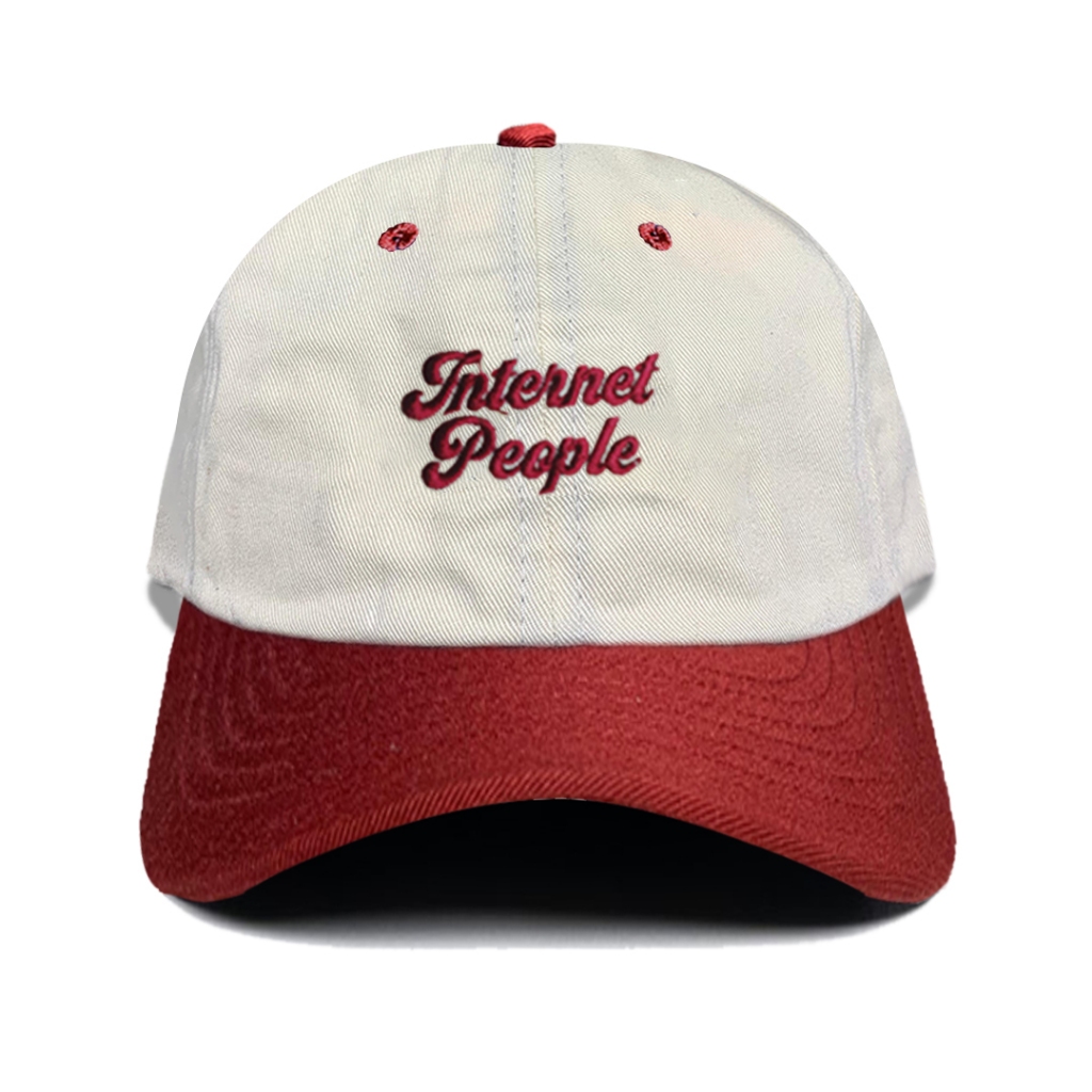 Caps - Snackingchoices Internet Cream Maroon | Shopee Malaysia