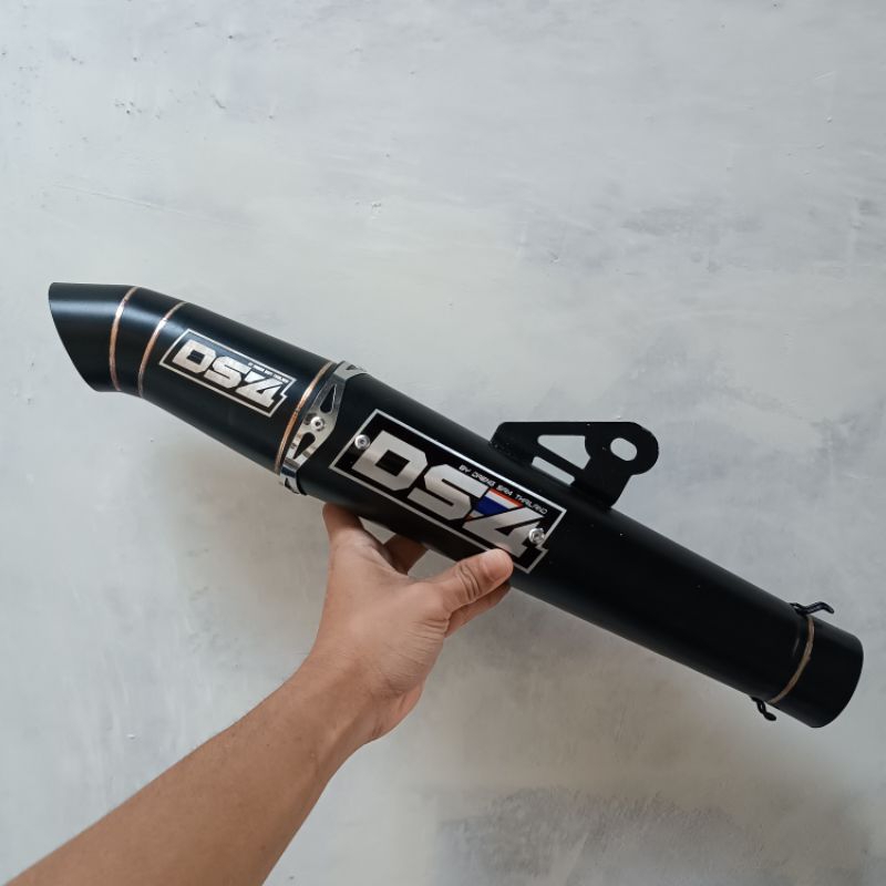 Ds4 Exhaust Conical pipe 51mm - Canister Daeng Sai4 Black doff Only ...