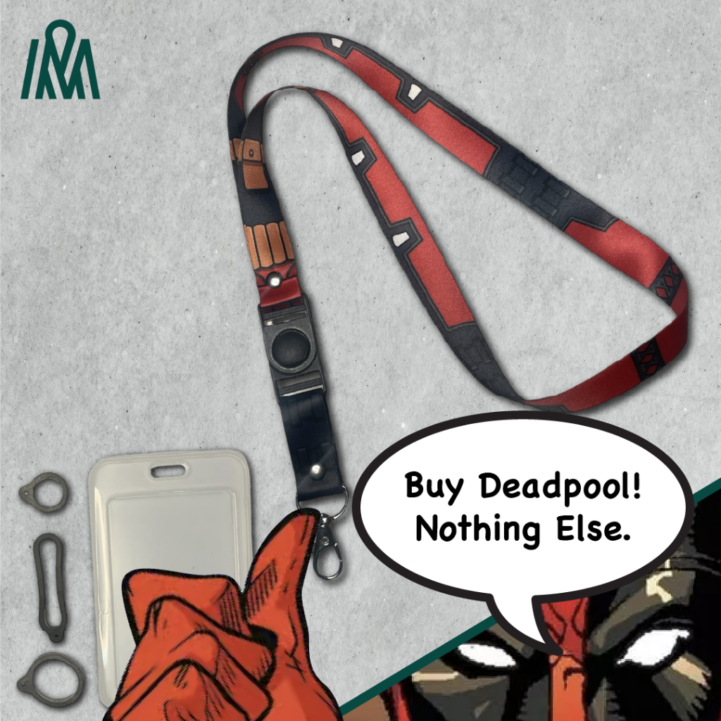 Deadpool Lanyard Marvel Merchandise ID Card Strap (unofficial) | Shopee ...