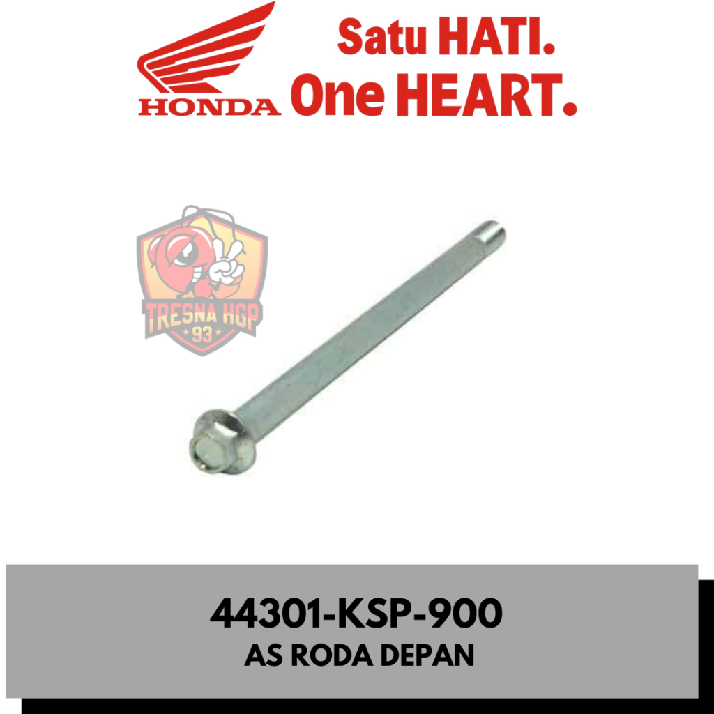 44301-ksp-900 FRONT AXLE NEW MEGA PRO VERZA 150 CB 150 VERZA ORIGINAL ...