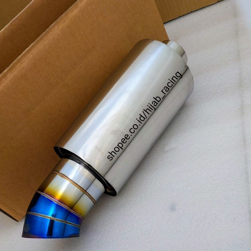 Js RACING exhaust car universal sound bass garang muffler exhaust pipe ...