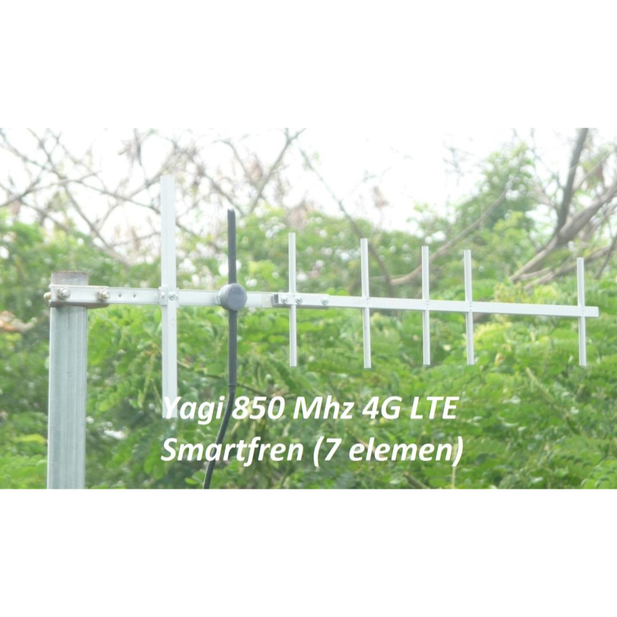 Antenna Yagi Grid 7 El 4G LTE 850-900 Mhz Smartfren Telkomsel pigtail ...