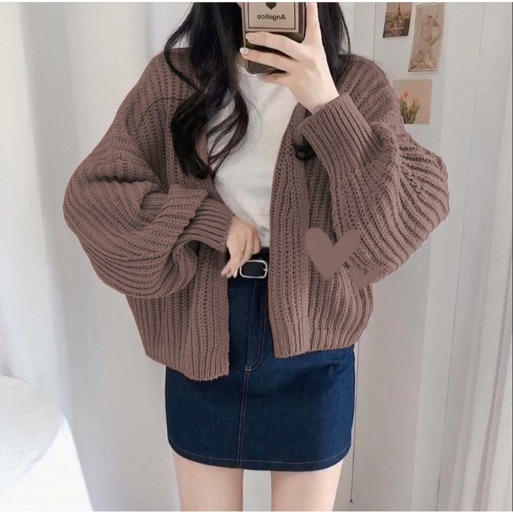 Ms Hazel Knitted Cardigan Ld 100 - 110 cm P 65 cm B 300 gr Cotton ...