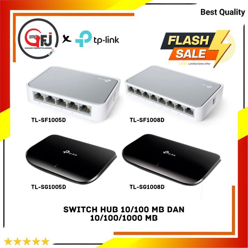 Switch HUB TP-LINK 5 Ports/8 Ports 10/100Mbps And 10/100/1000Mbps ...