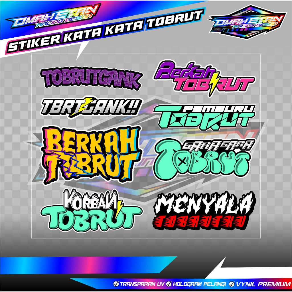 Tobrut KATA KATA KATA STICKER/VIRAL KATA KATA KATA STICKER/New KATA ...