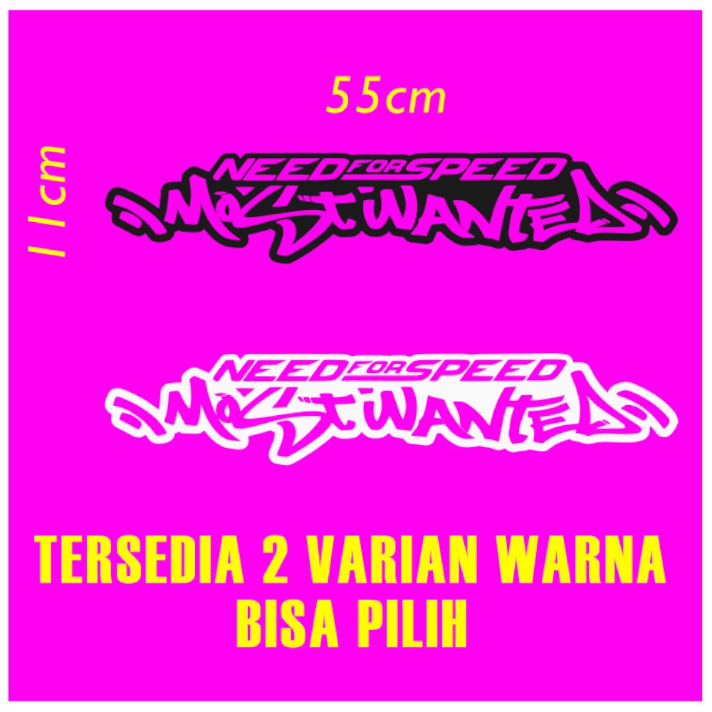 Need For Speed Most Wanted Motorcycle Car Stickers | Shopee Malaysia