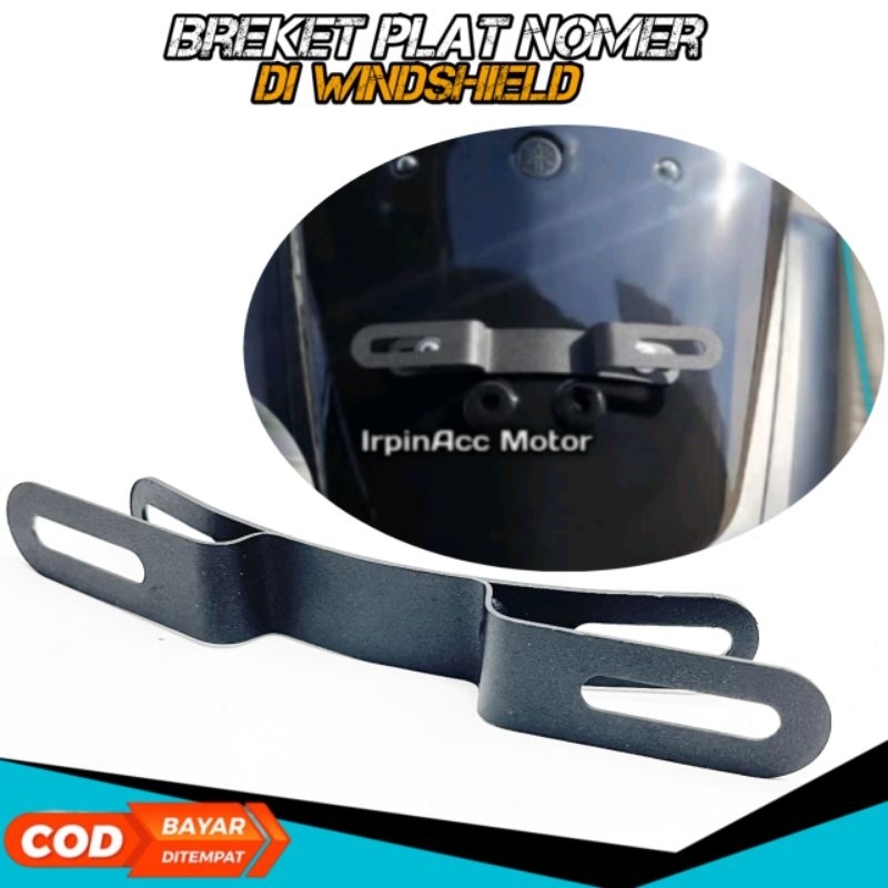 Nmax Adv Pcx Number Plate Bracket Napol Bracket On Visor | Shopee Malaysia