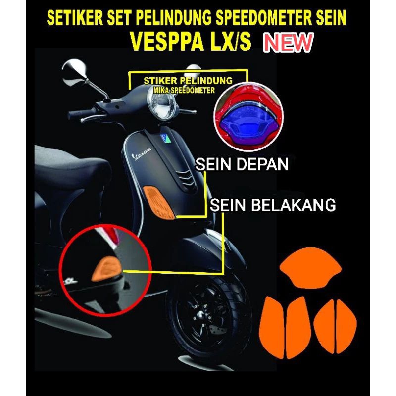 NEW VESPA LX / S 125/150 SEIN and SPEEDOMETER stickers | Shopee Malaysia