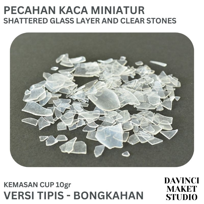 Shattered Glass and Transparent Stone - Miniature Shard Glass Stone ...