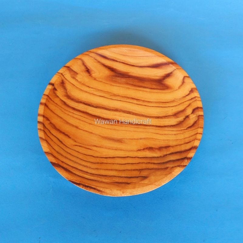 KAYU Wooden plate/teak wood plate/20cm teak plate/dinner plate/lumn ...