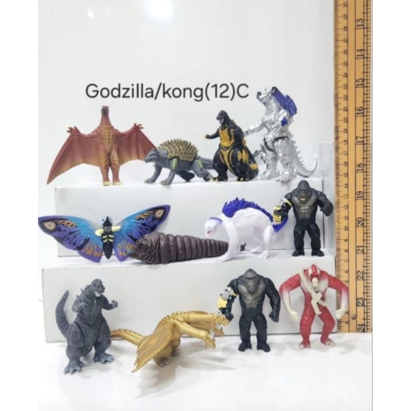 Figure set 12 kaiju monster godzilla | Shopee Malaysia