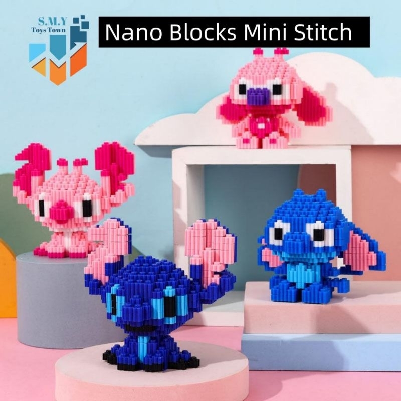Tsc Nano Blocks LILO STITCH Ear Up 3D Model, Building Block Toys, DIY ...