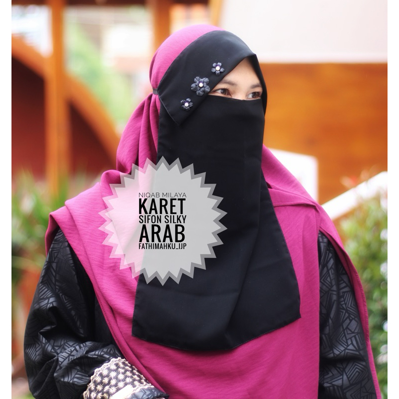 Milaya silky chiffon rubber/Arab veil for Umrah and Hajj by fathimahku ...