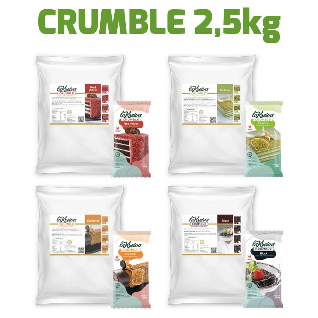 La kreiva crumble 2,5kg / crumble red velvet 2.5kg / crumble matcha 2 ...