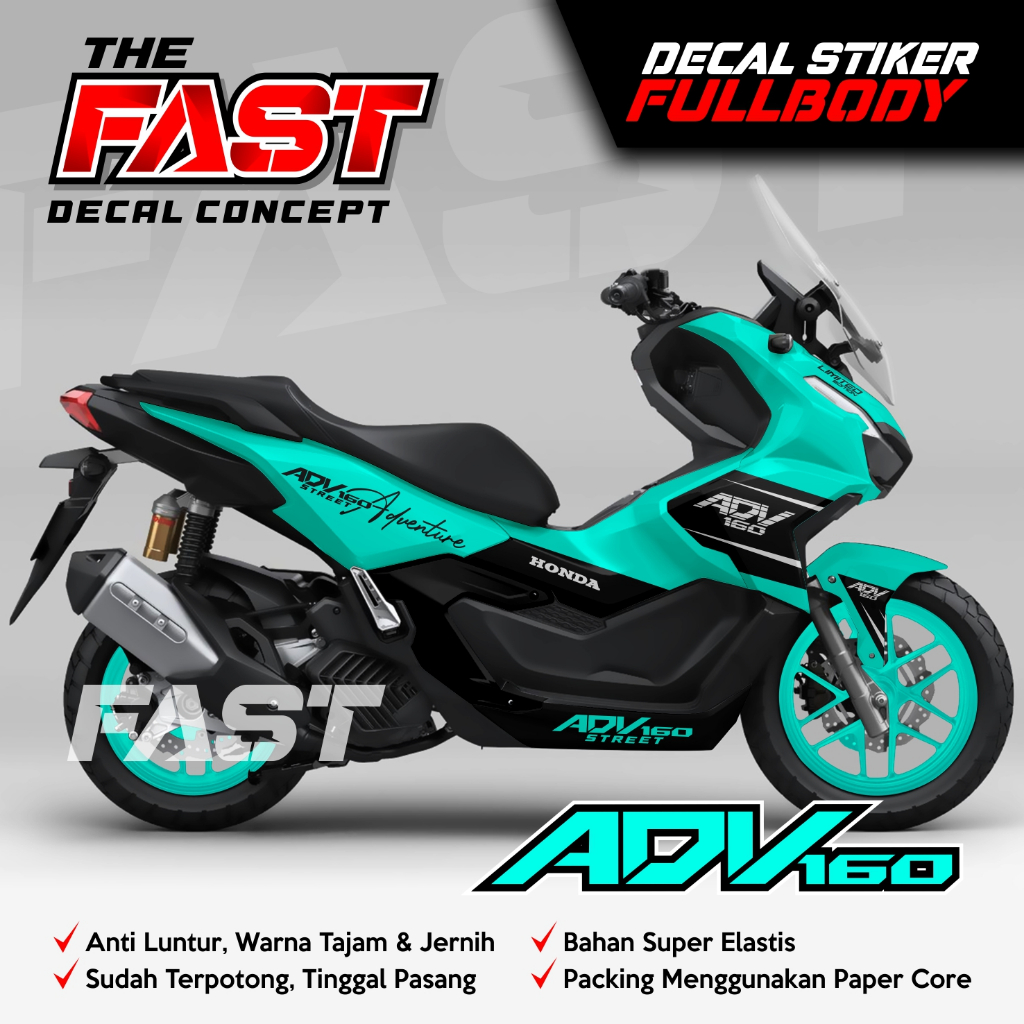 Sticker striping Decal Honda ADV 160, Sticker Decal ADV, Sticker ADV ...