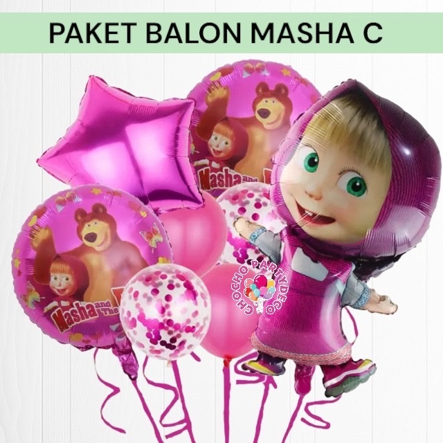 Masha And The Bear C Balloon Package/Masha And The Bear Birthday ...