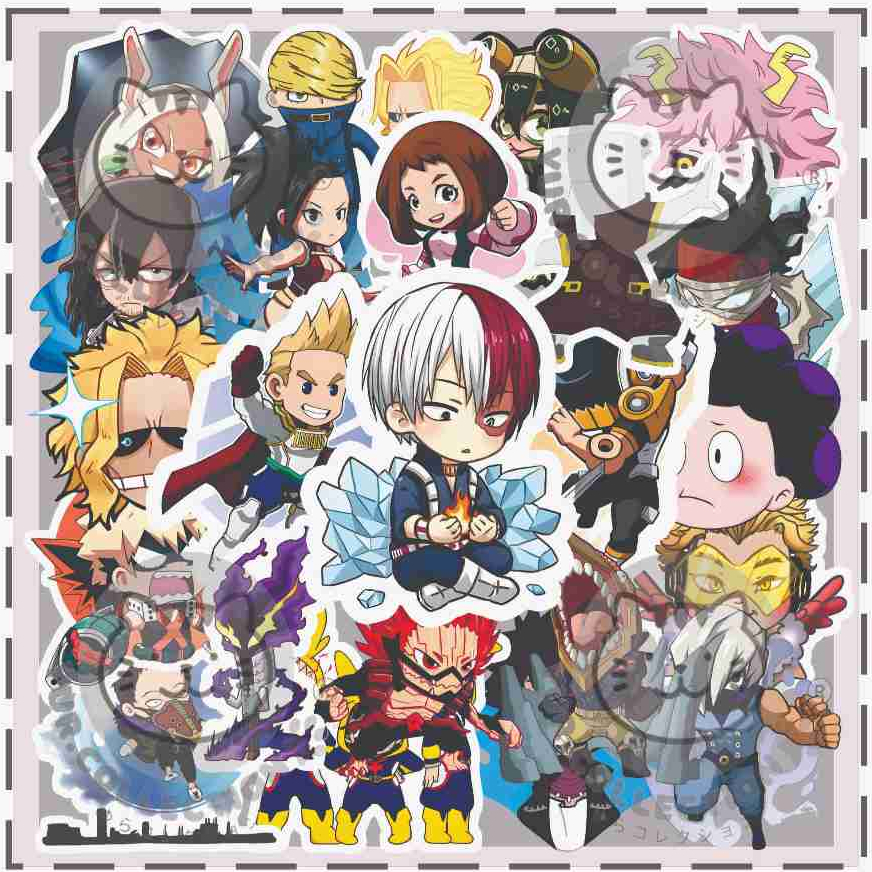 (40 Pcs) Anime Stickers/ My Hero Academia Glossy Stickers/ Boku No Hero ...