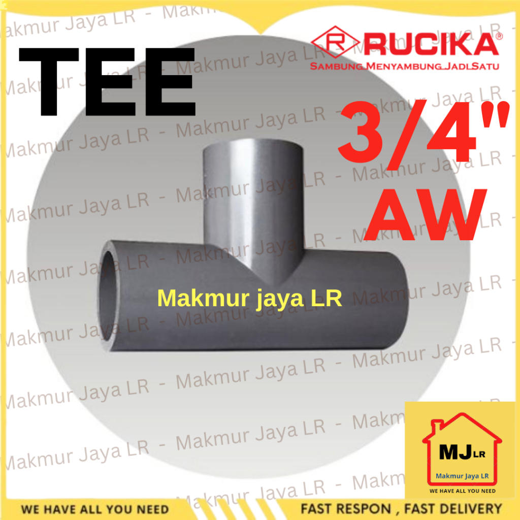 Tee 3/4" 3/4 inch AW RUCIKA PVC Pipe Connection PVC PipeTee Fitting ...