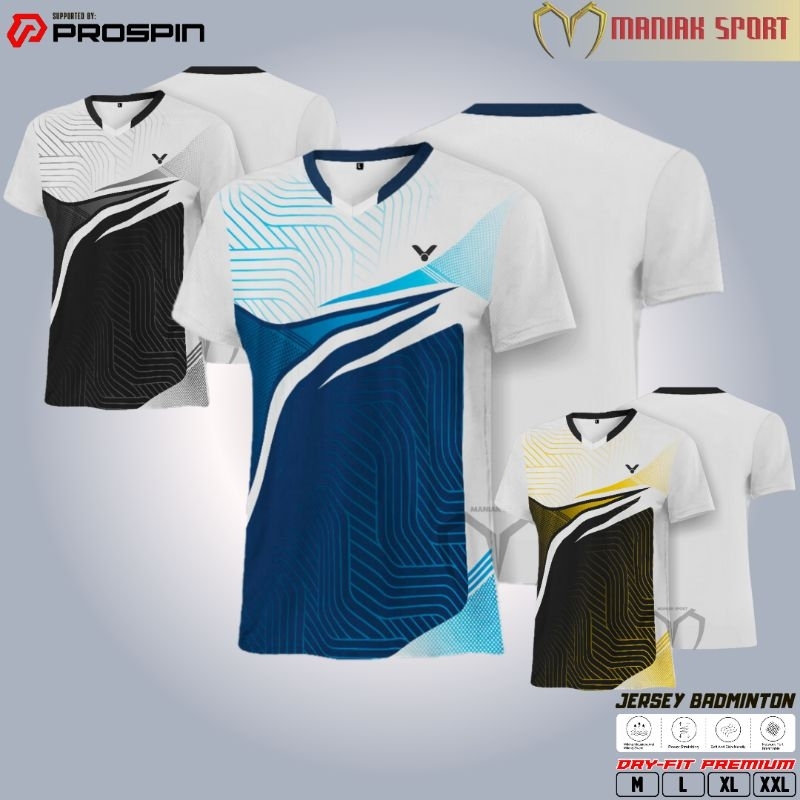 Badminton T-SHIRTS BADMINTON CLOTHES VIC INFINITY BADMINTON JERSEY PREMIUM DTF SCREEN PRINTING ...