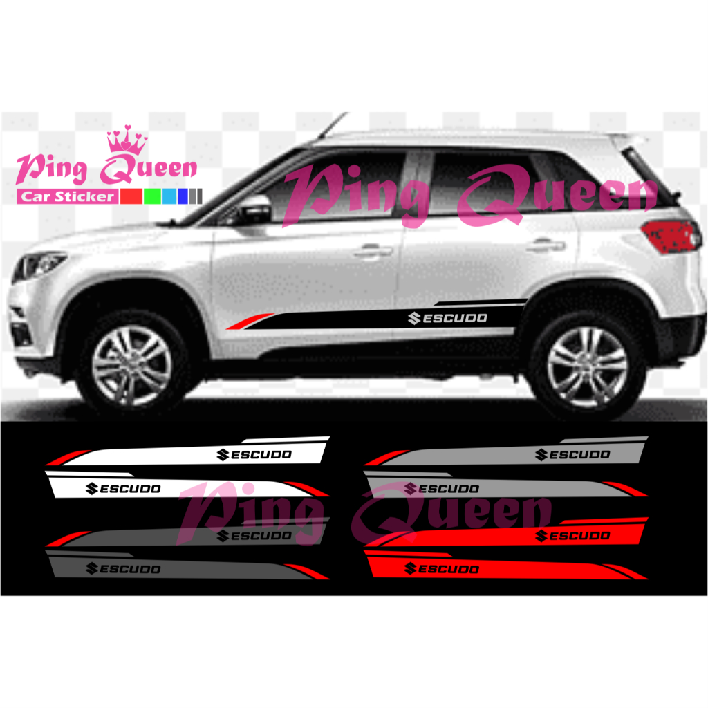 Cutting STICKER Car ESCUDO STICKER LIST Car SUZUKI ESCUDO | Shopee Malaysia
