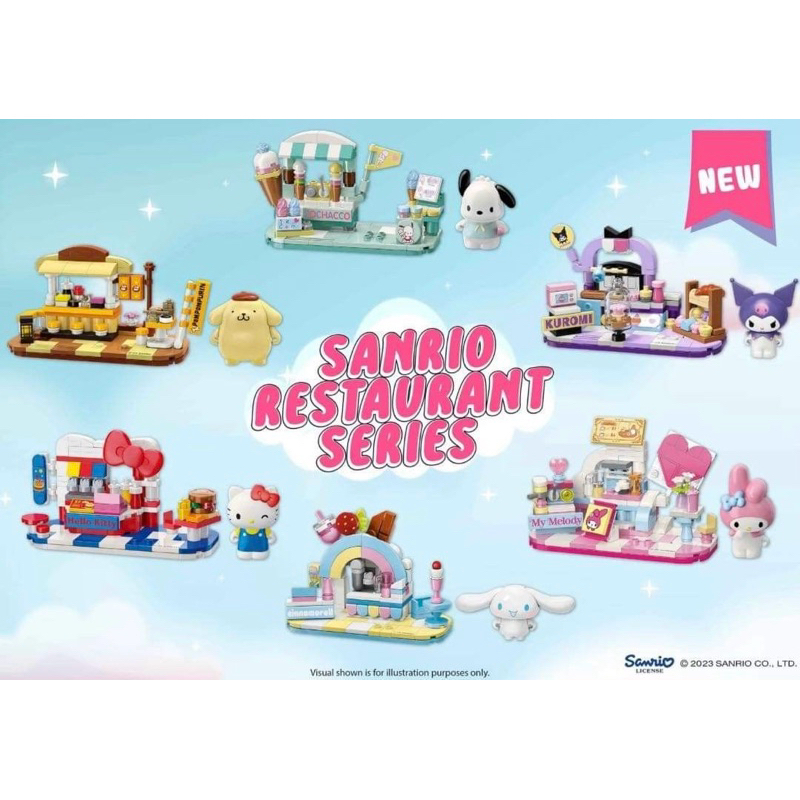 Ien ien Keeppley Sanrio Characters Restaurant Blind Box Series Single ...