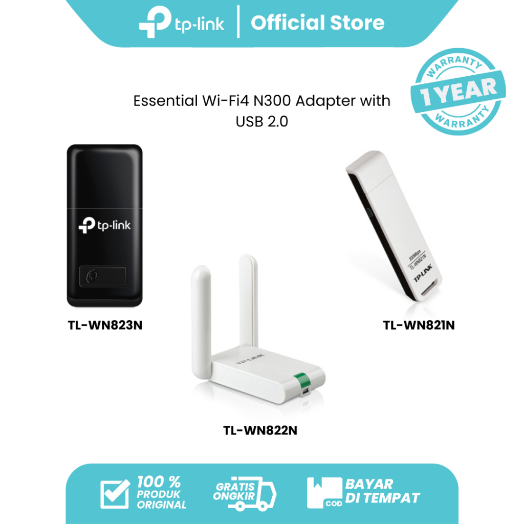 TP-Link TL-WN823N | 300Mbps | Mini Wireless Wi-Fi N USB Adapter | WiFi Receiver | WN822N/WN821N ...
