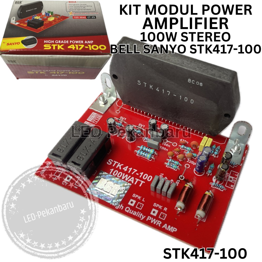 Audio KIT POWER AMPLIFIER Module 100W STEREO Amp Assembly IC SANYO ...