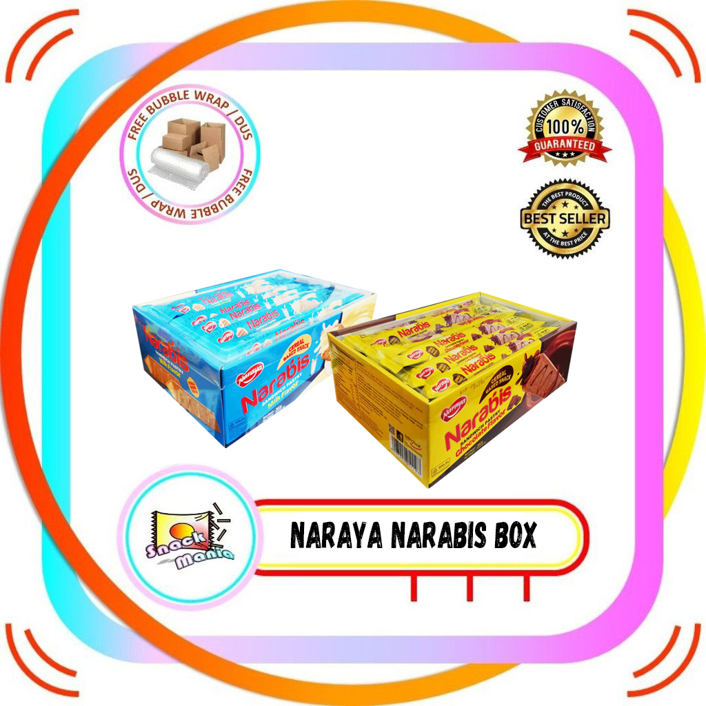 Naraya Narabis Sandwich Pastry Milk | Chocolate 12gr x 30pcs BOX ...