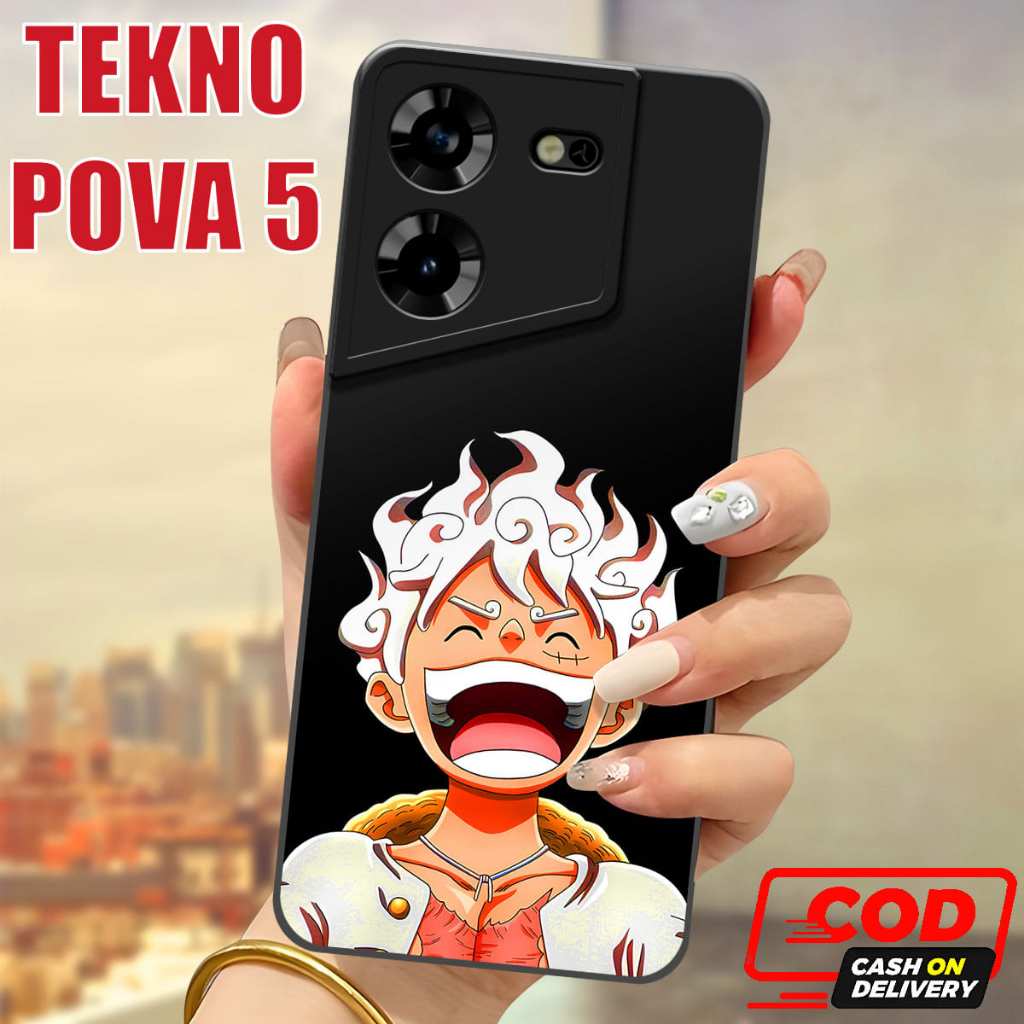 Case Macaron Softcase Tekno Pova 5/Tekno Pova 5 Pro Latest Luffy Gear 5 ...