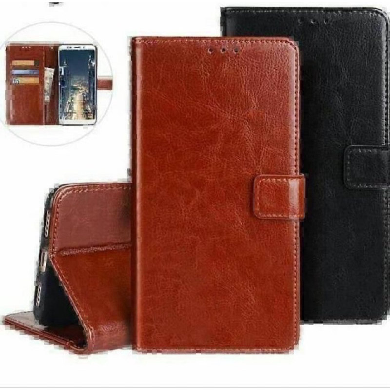 (LIVE) Leather FLIP CASE ALL TYPE hp (for cellphone type, same color ...