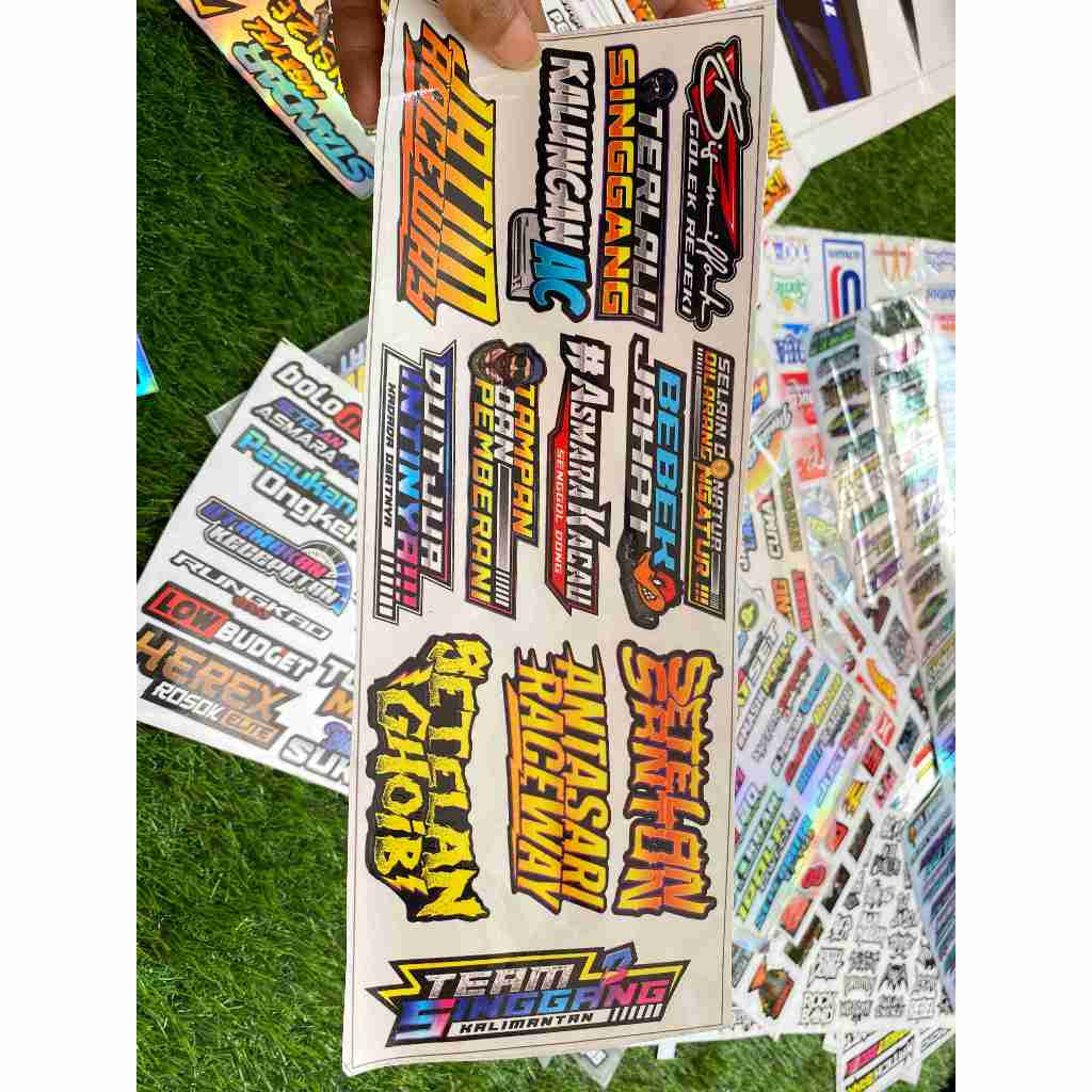 Glossy VIRAL Words STICKER PACK/Latest Words STICKER/Helmet STICKER ...