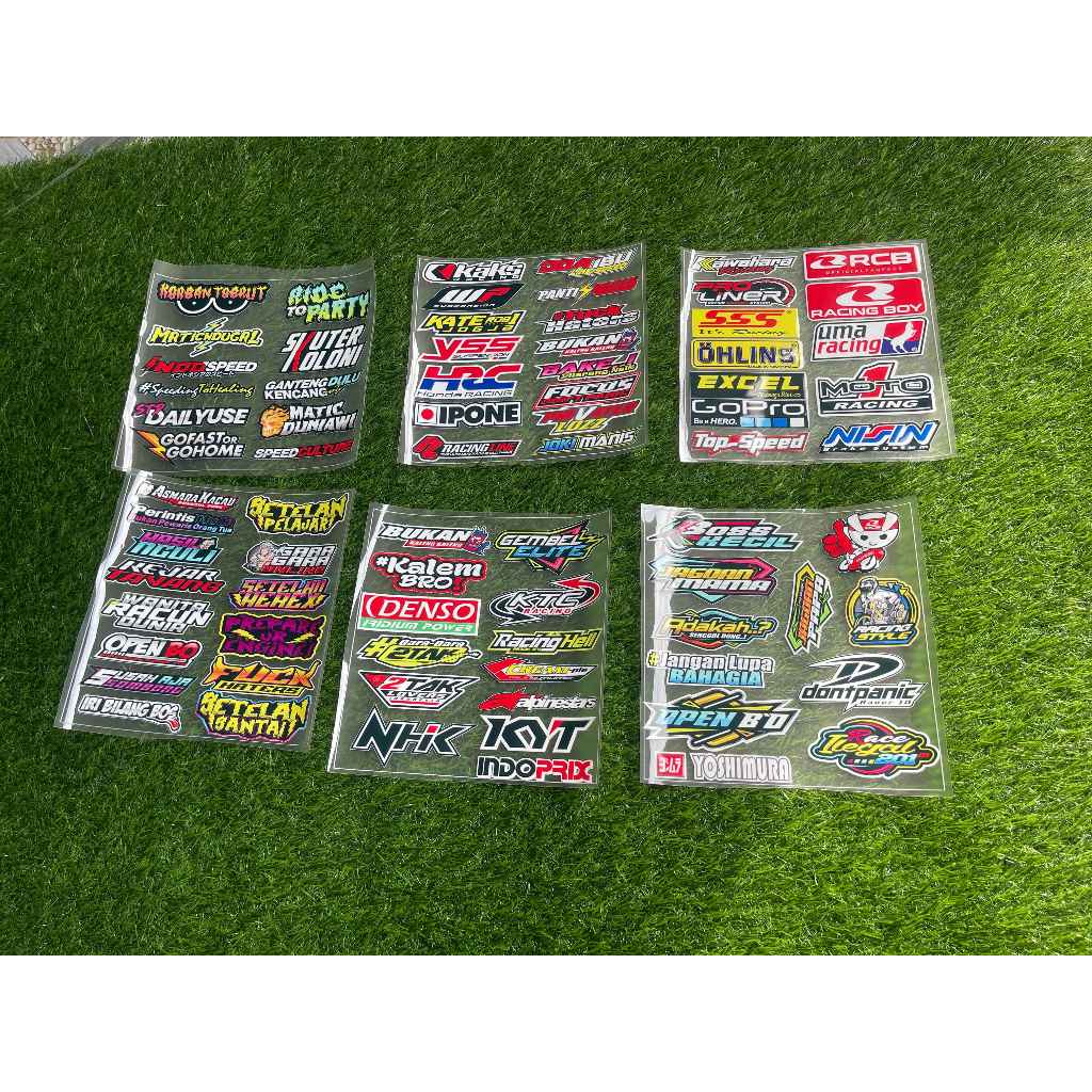 TRANSPARENT VIRAL WORDS STICKER PACK / LATEST WORDS STICKER / HELMET ...