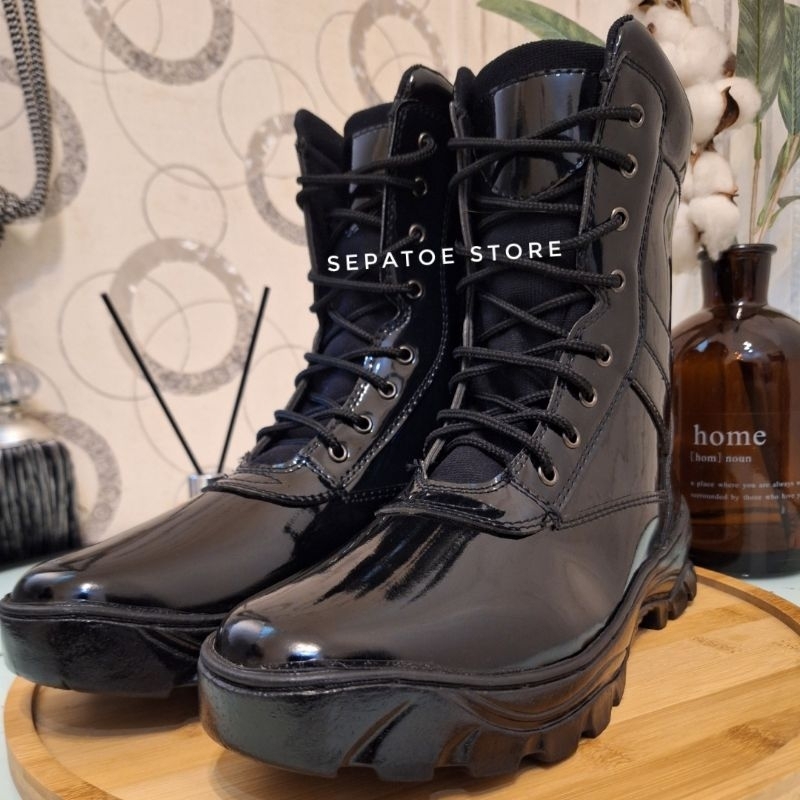 HITAM Tni PDL SHOES BLACK SHINE TNI PDL SHOES POLRI PDL SHOES SATPAM ...