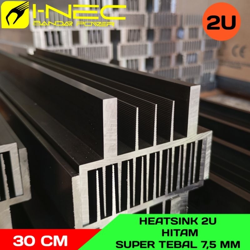 HITAM Heatsink / cooler 2u black super thick 7.5 mm (30cm) | Shopee Malaysia