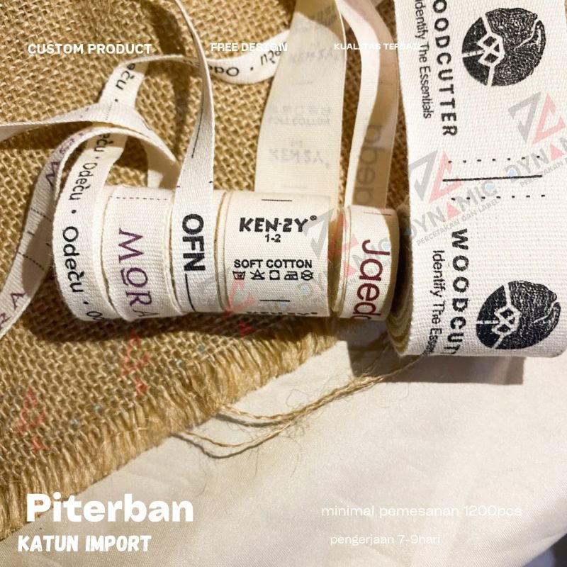 KATUN LOKAL 40m local pickups/cotton labels/clothes labels/clothes ...