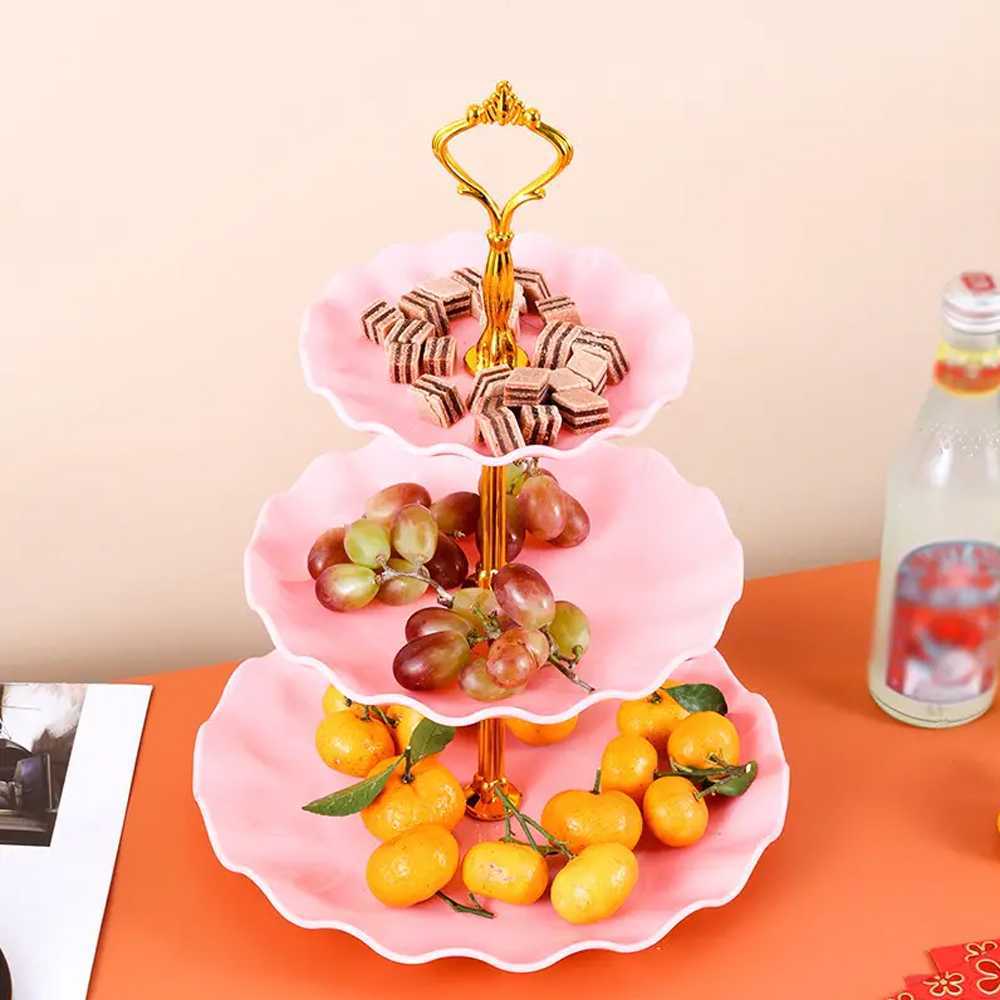 Aesthetic Detachable 3 Tier Stacking Cake Rack Plate Cake Stand Display ...
