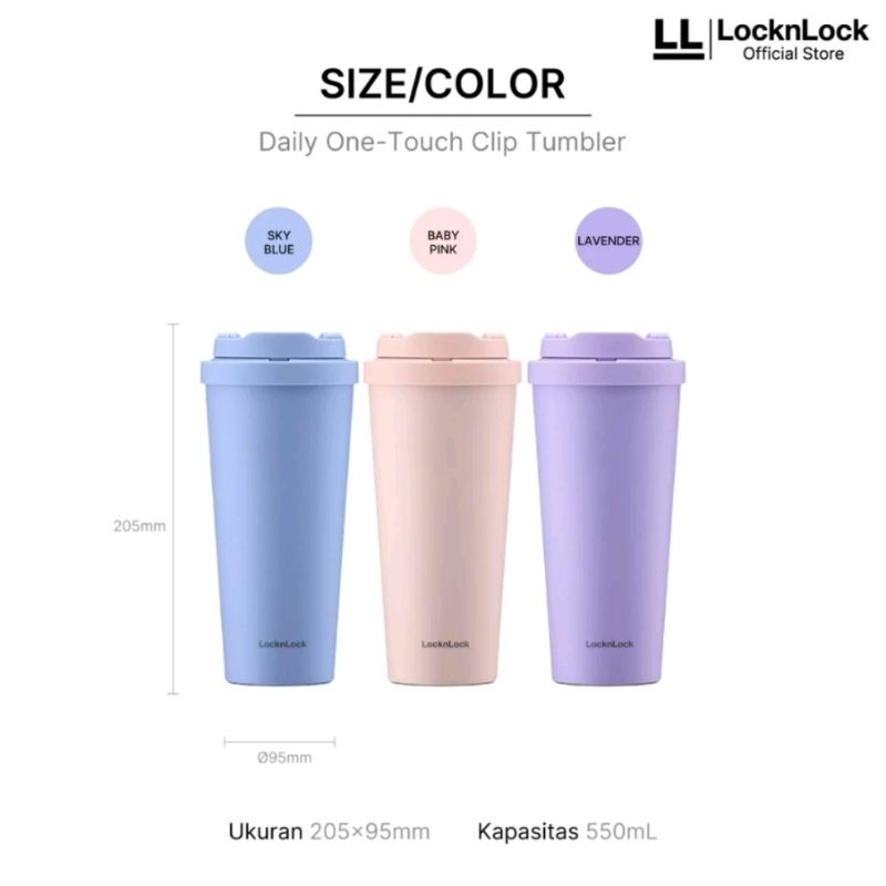 Locknlock One Touch Clip | Mousse One Touch - Tumbler New Original ...