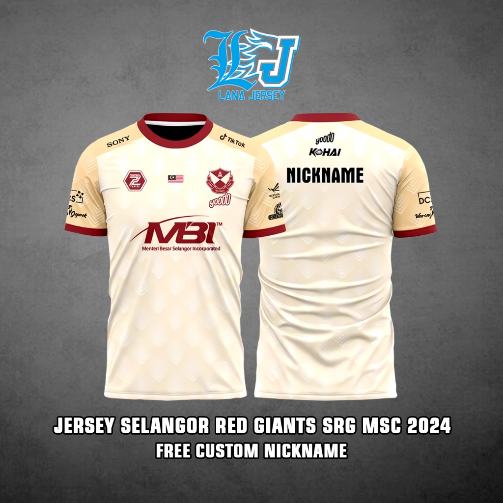 Jersey Hose Red Giants SRG 2024 MSC Edition (free custom nickname) | Shopee Malaysia